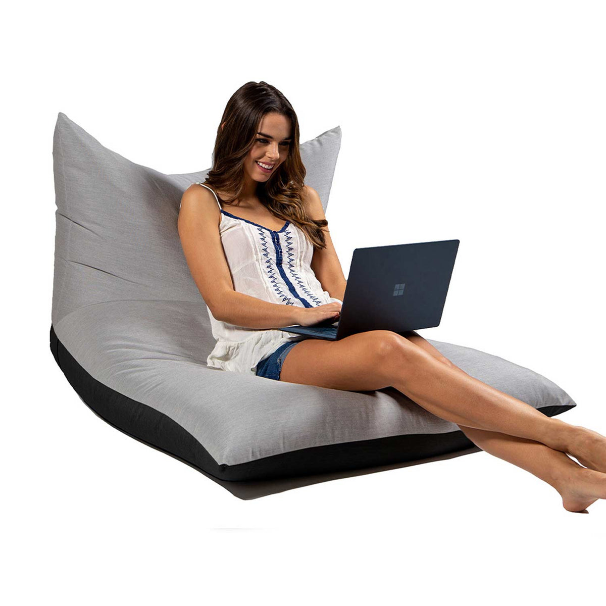 Jaxx Finster Outdoor Bean Bag Lounge Chair - Granite